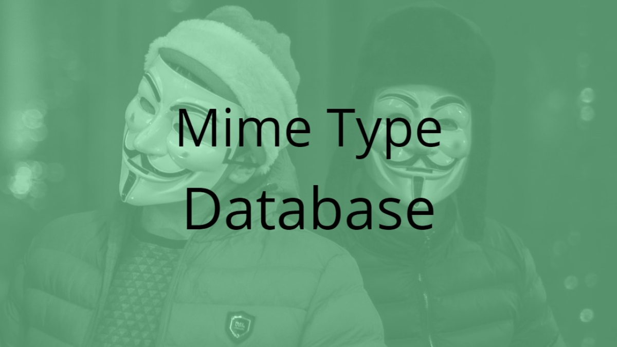 Mime Type Database